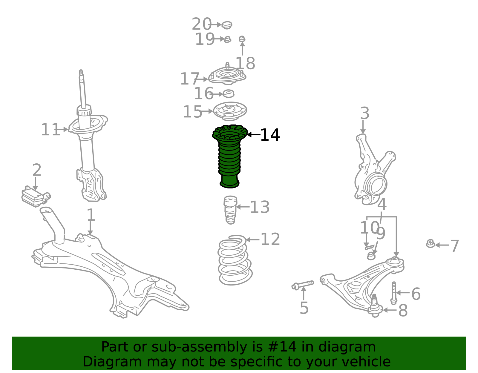 48157-52010 - Insulator - 2000-2006 Toyota | OEM Genuine Toyota Parts