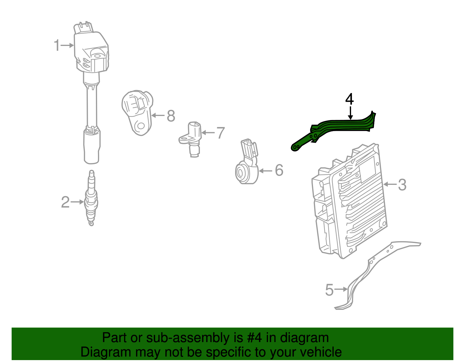 89667-33190 - 2018-2024 Toyota - ECM Upper Bracket | Nucar Toyota Parts