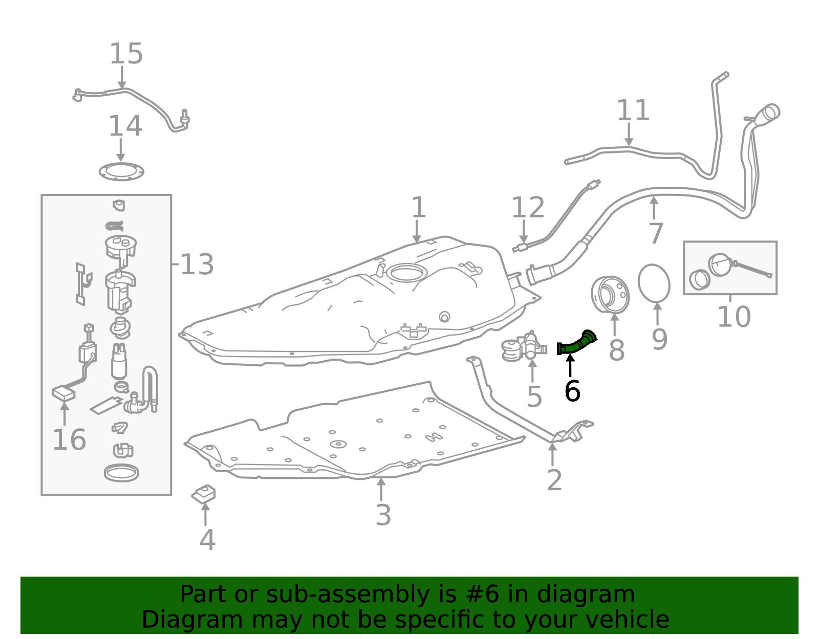 77404-0E040 - High-Quality Fuel Tank Vent Hose for 2014-2019 Toyota ...
