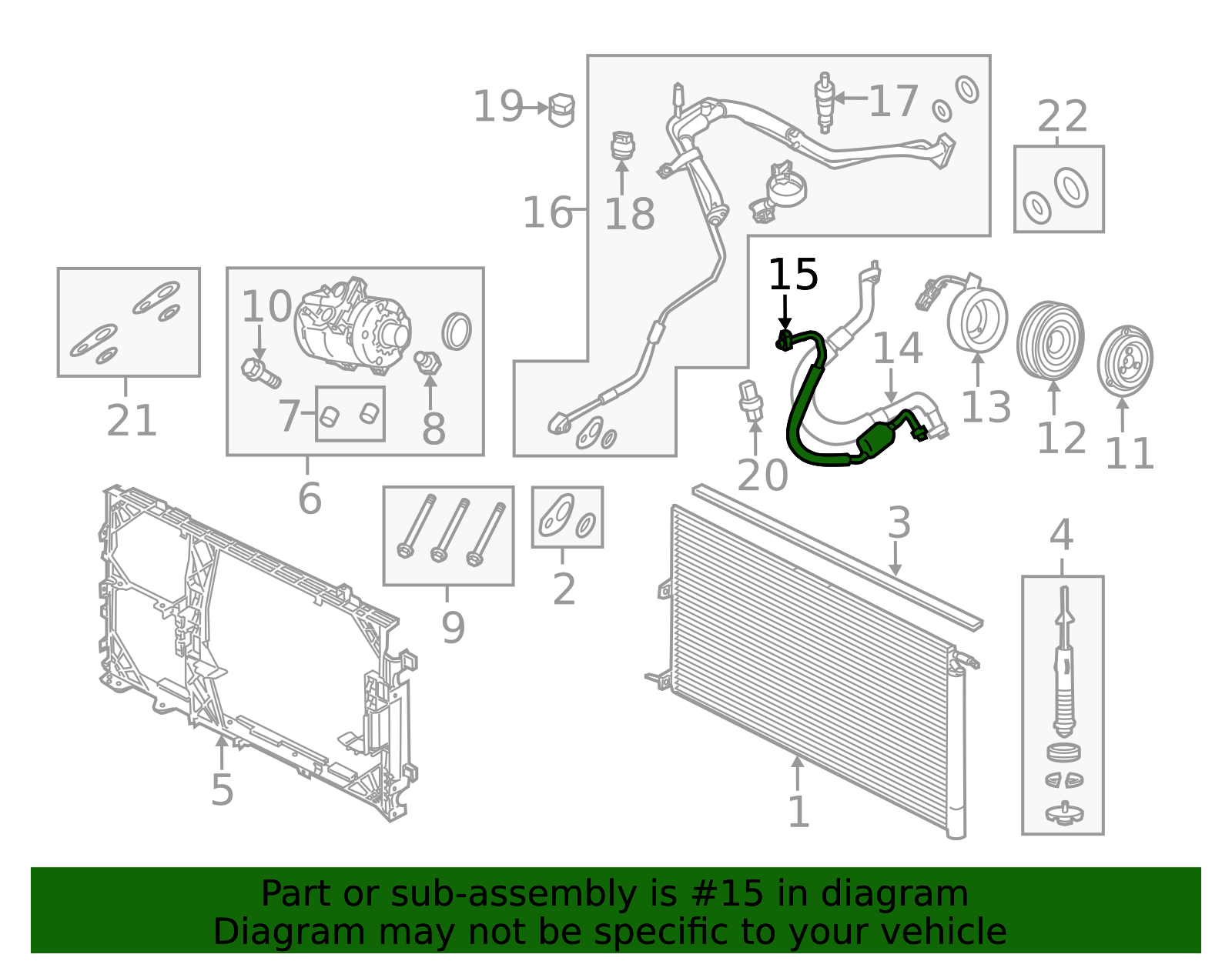 2011-2014 Ford F-150 | Discharge Line | AL3Z-19972-B | Walls' Ford Parts