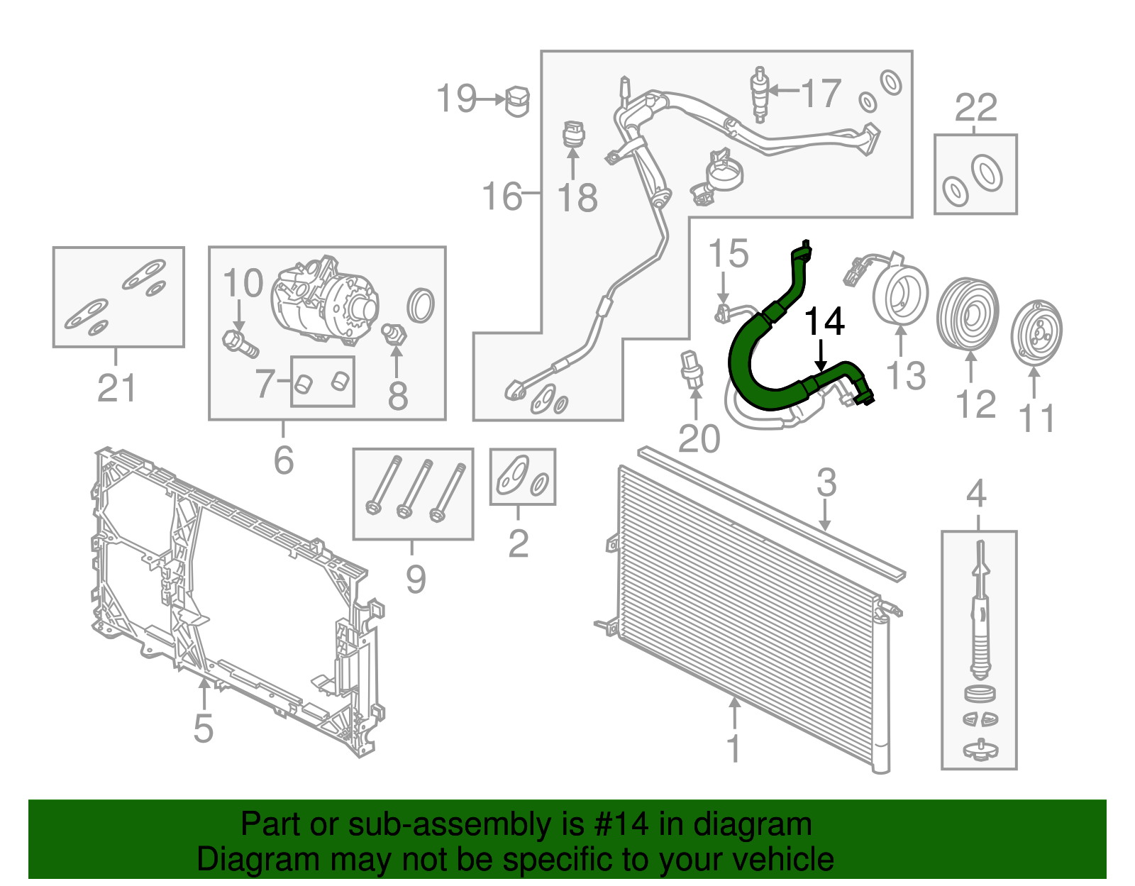 2011-2014 Ford F-150 | Suction Line | BL3Z-19867-A | Walls' Ford Parts