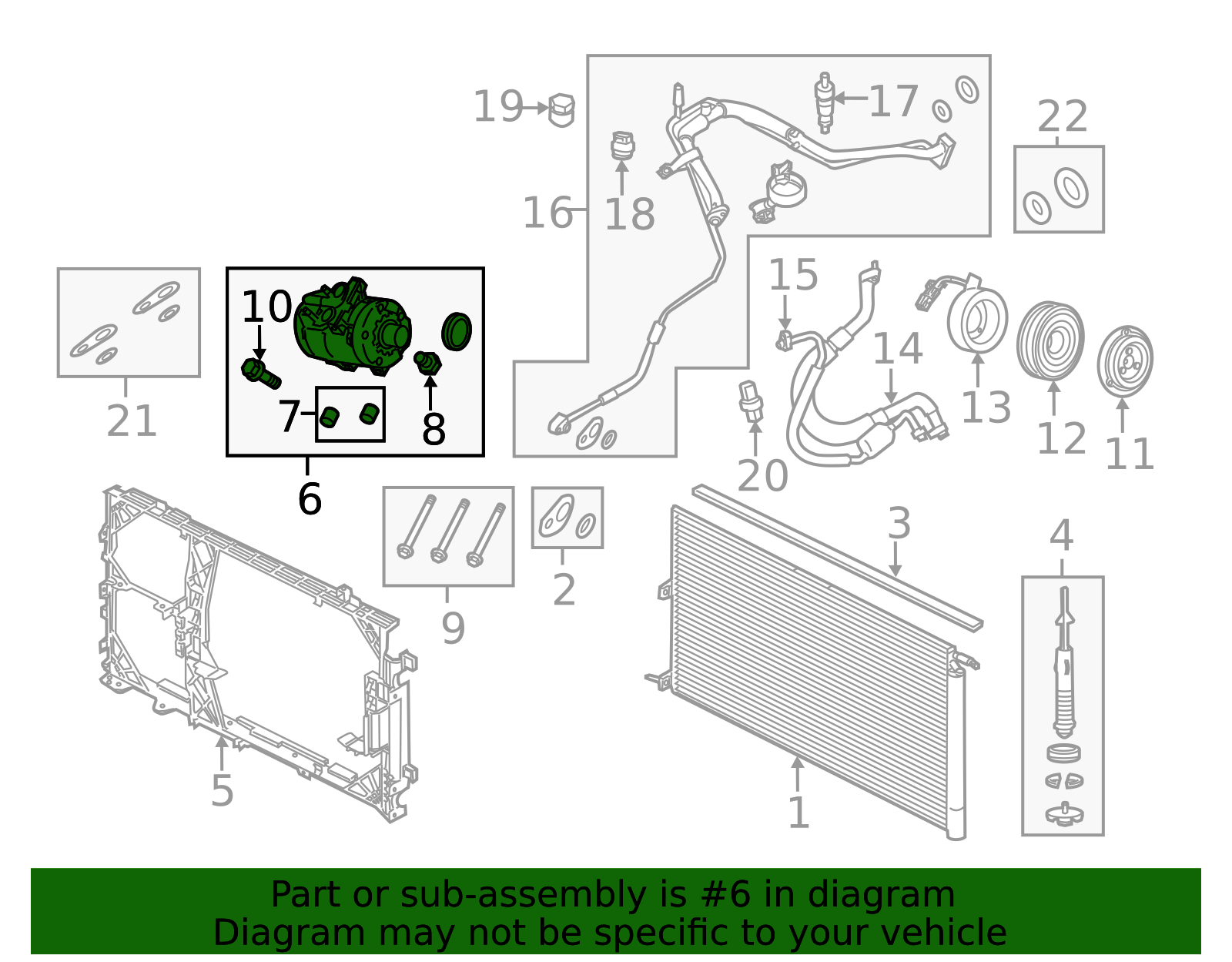 2010-2014 Ford F-150 | Compressor Assembly | BL3Z-19703-C | Walls' Ford ...