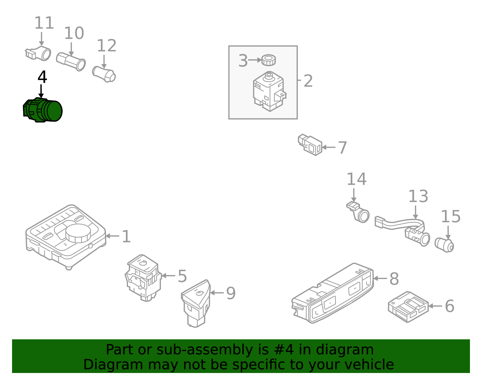 8W1-905-217-E - Power Switch 2016-2025 Audi | Audi OEM Parts Guy