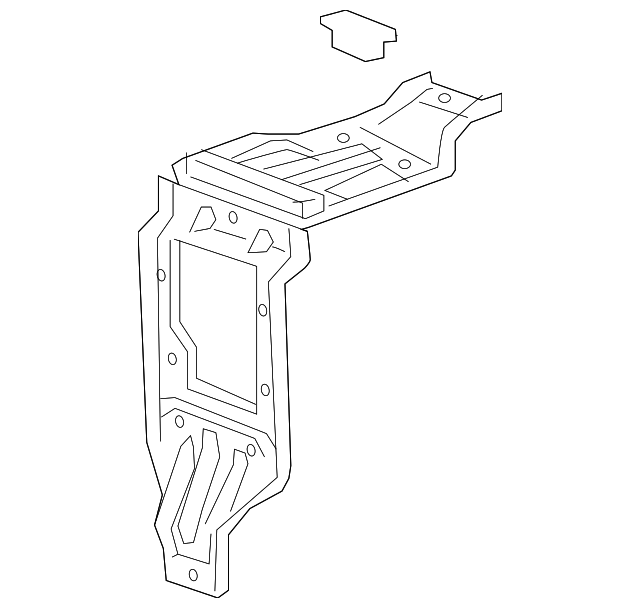 2016-2025 Chevrolet Malibu Front Bumper Fascia Support Brace 23328042 ...
