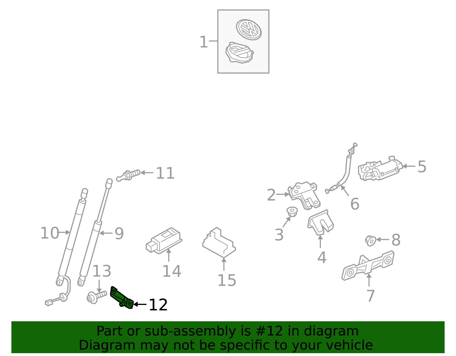2019-2022 Volkswagen Arteon Mount Bracket 3G8-827-427 | VW Direct Auto ...