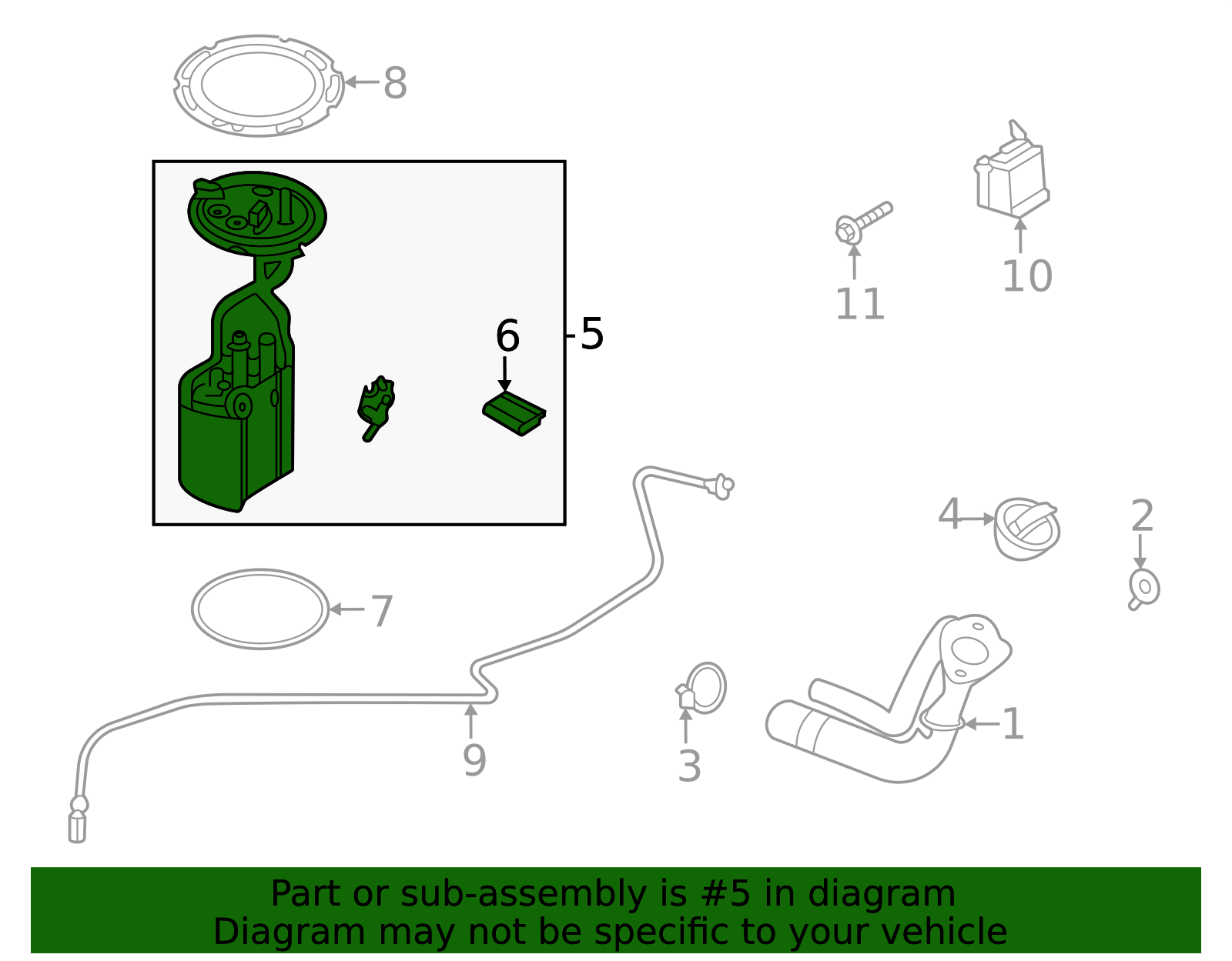 2020-2024 Ford | Sender And Pump Assembly | LC3Z-9H307-P | Walls' Ford ...