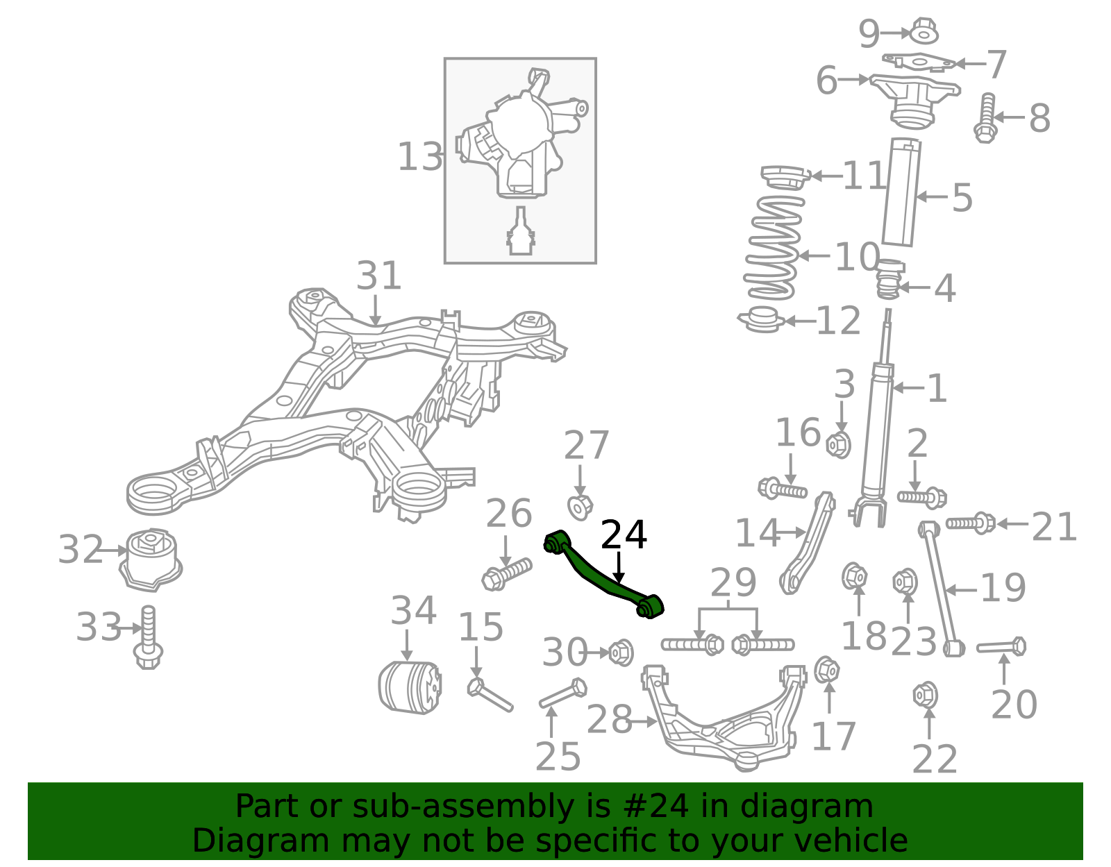 2011-2025 Mopar Leading Arm 52124830AD | Mopar Parts Canada