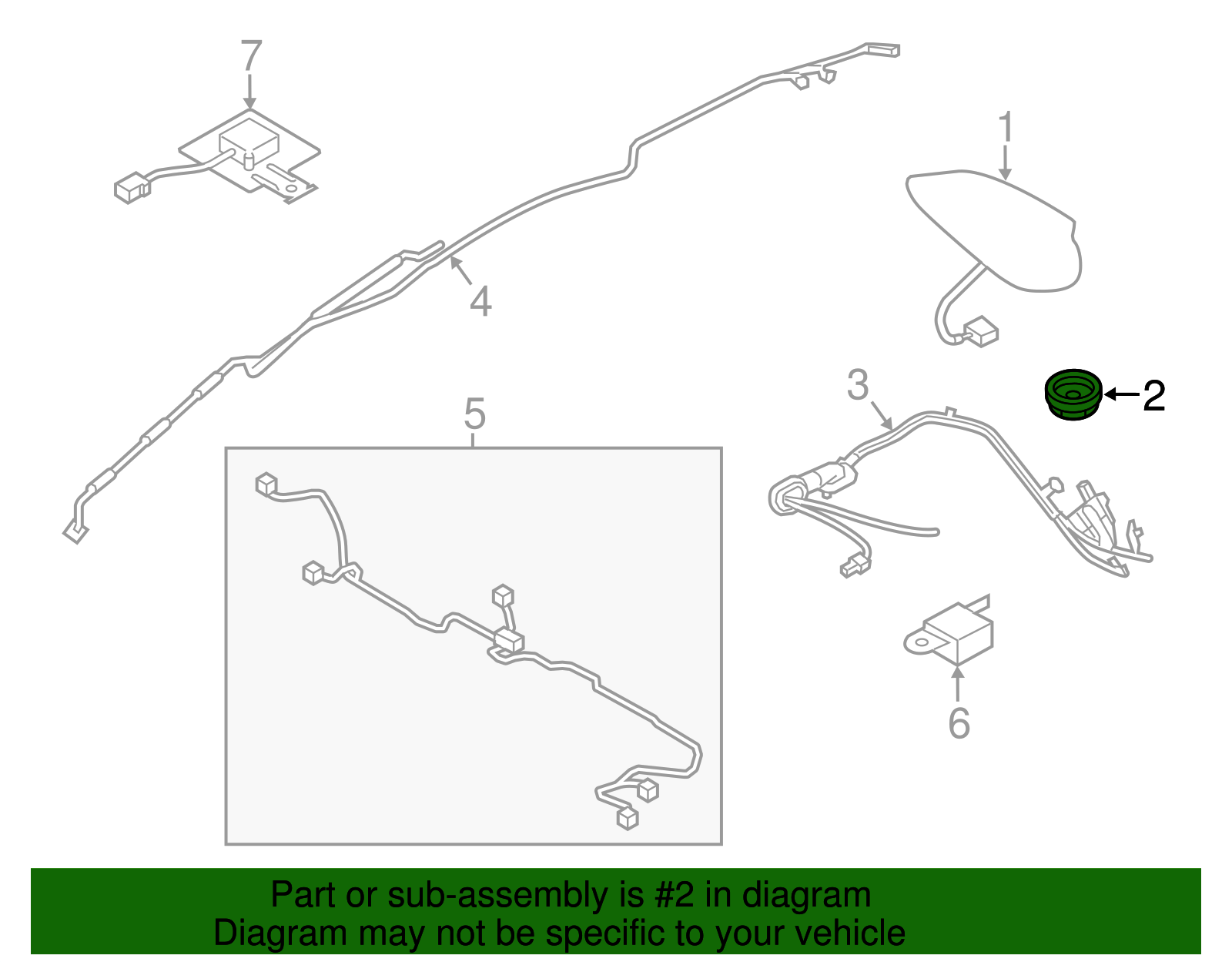 2009-2025 Mazda Antenna Plate BAN6-66-A3Z | Mazda Parts Deals