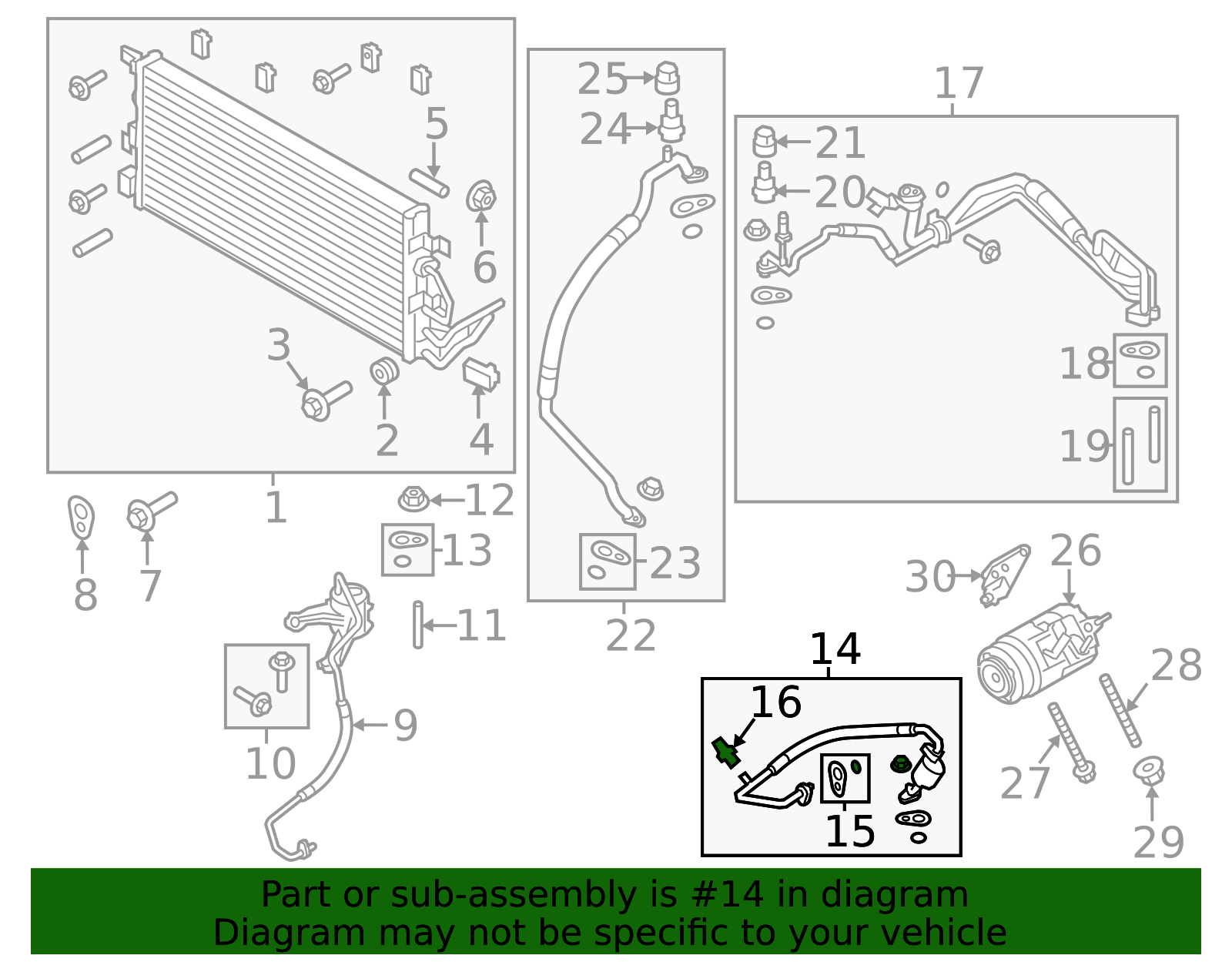 Genuine OEM Ford Part - A/C Refrigerant Discharge Hose GB5Z-19972-C ...