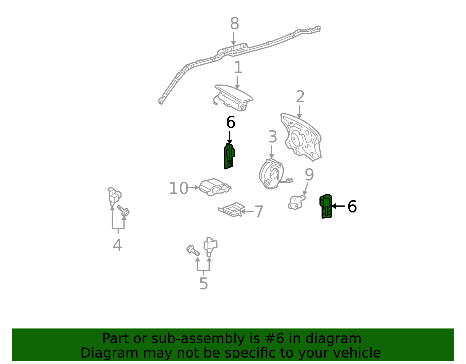 2004-2007 Toyota Highlander Side Sensor 89833-48020 | MotorMotor