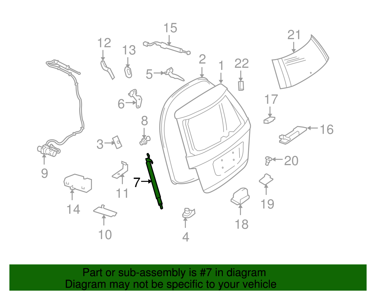 164-740-05-45 - Lift Cylinder 2007-2012 Mercedes-Benz | Mercedes-Benz ...