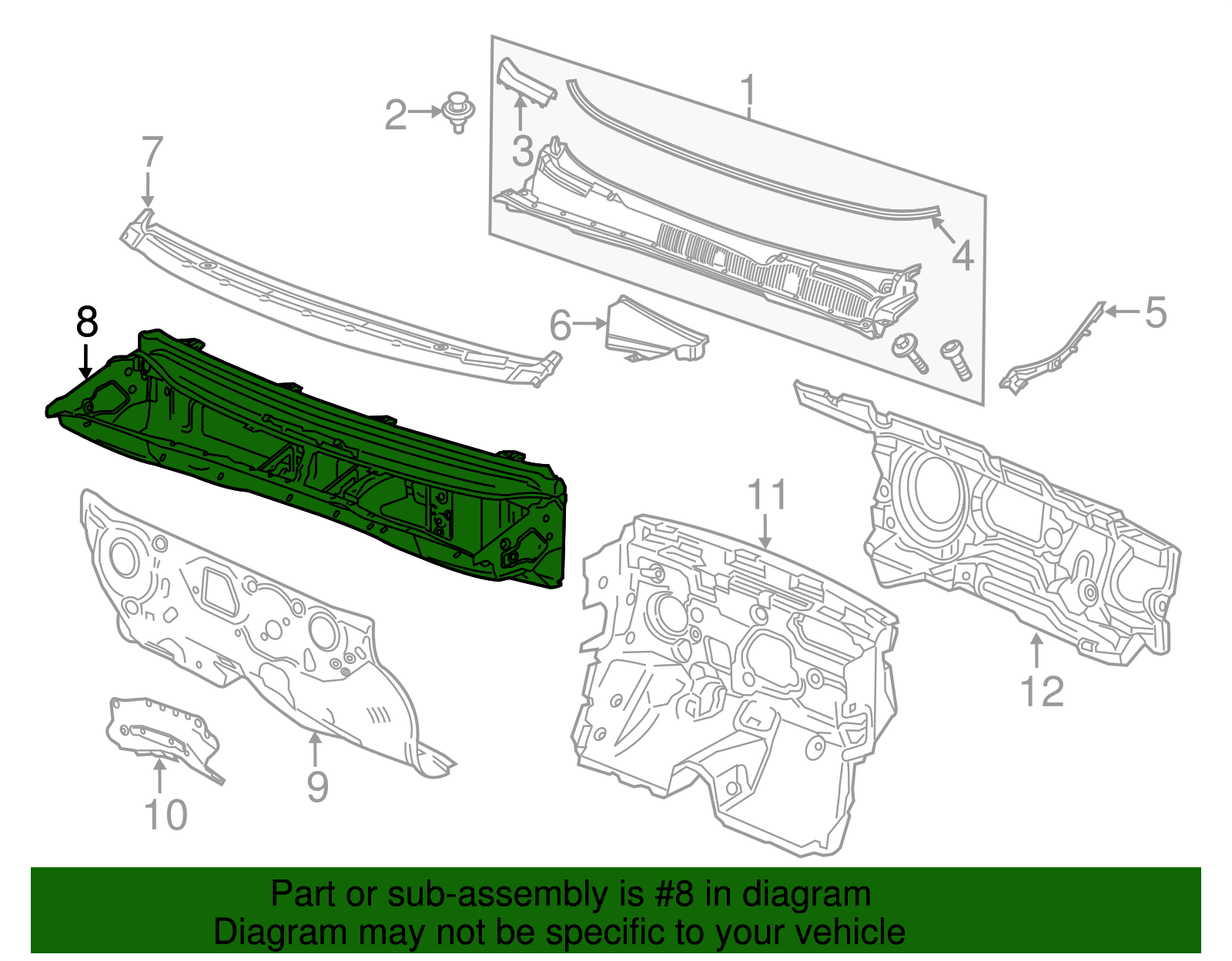 2013-2022 GM F Panel 95378698 | Capital Chevy Parts