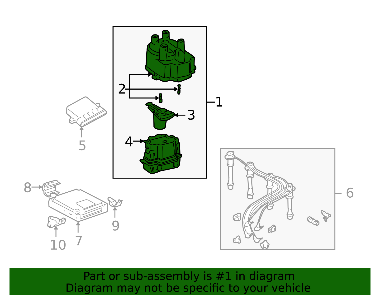 1994-1997 Toyota Distributor Assembly 19050-75020 | Toyota Parts Center