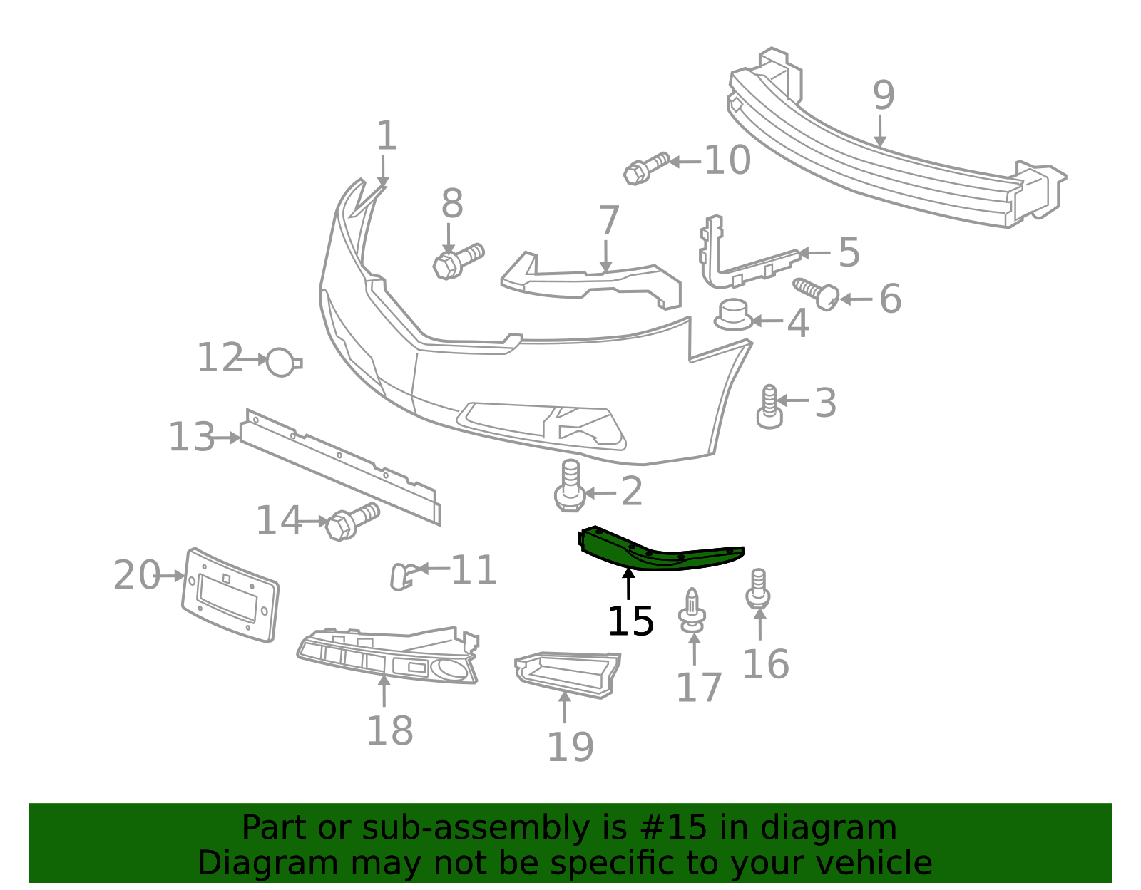74114-TK4-A00 - 2009-2011 Acura TL - Strake, L Front Bumper | All ...