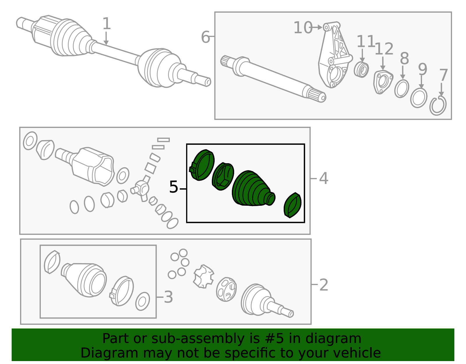 CV Joint Boot Kit - OEM Driveline Seal Protection | AutoNation Parts