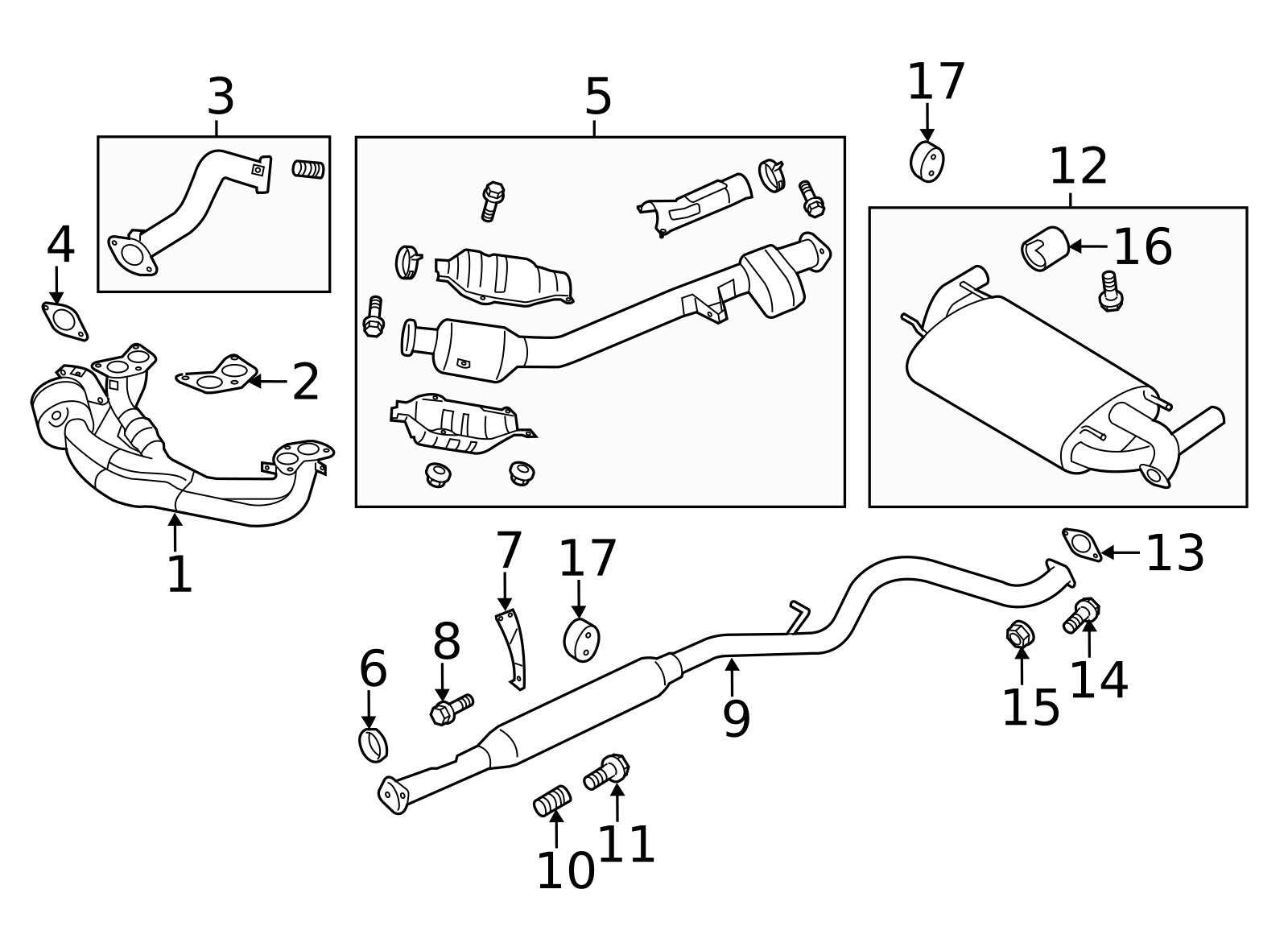 Genuine OEM Intermediate Pipe Gasket Part# 44022AA123 Fits Subaru ...