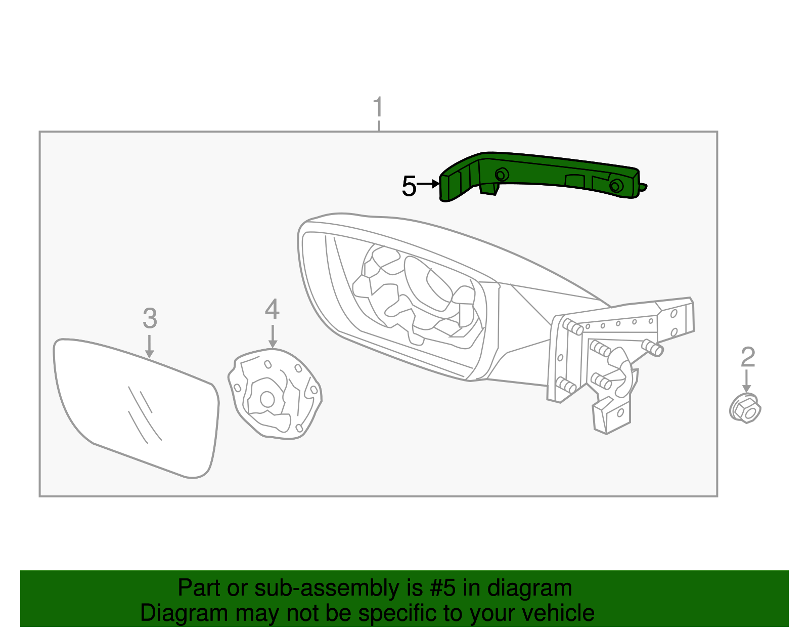 87614-3V000 - 2012-2017 Hyundai Azera - Repeater Lamp | Hyundai Parts ...