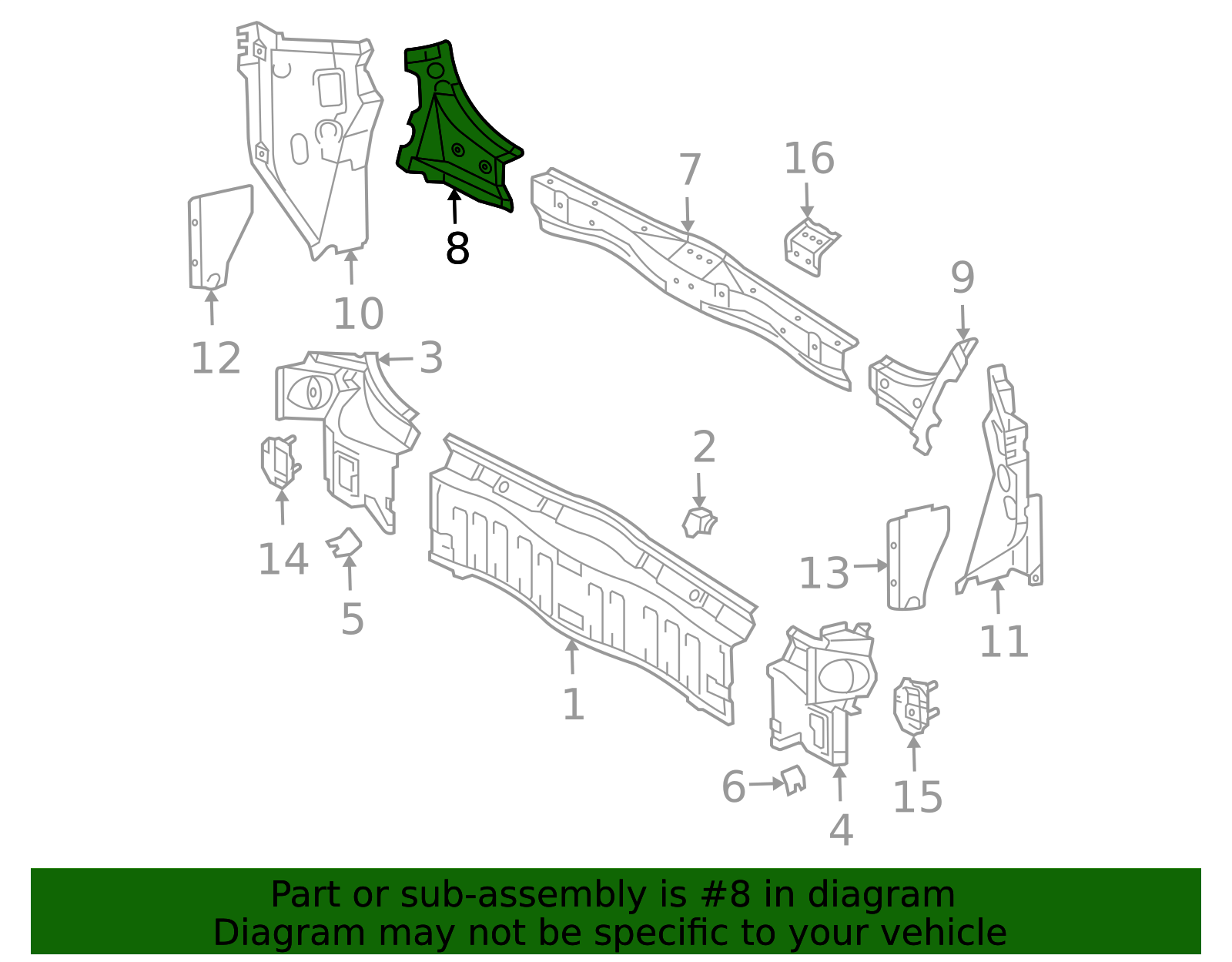 57665-08020 - Inner Side Panel 2004-2010 Toyota Sienna | Norm Reeves ...