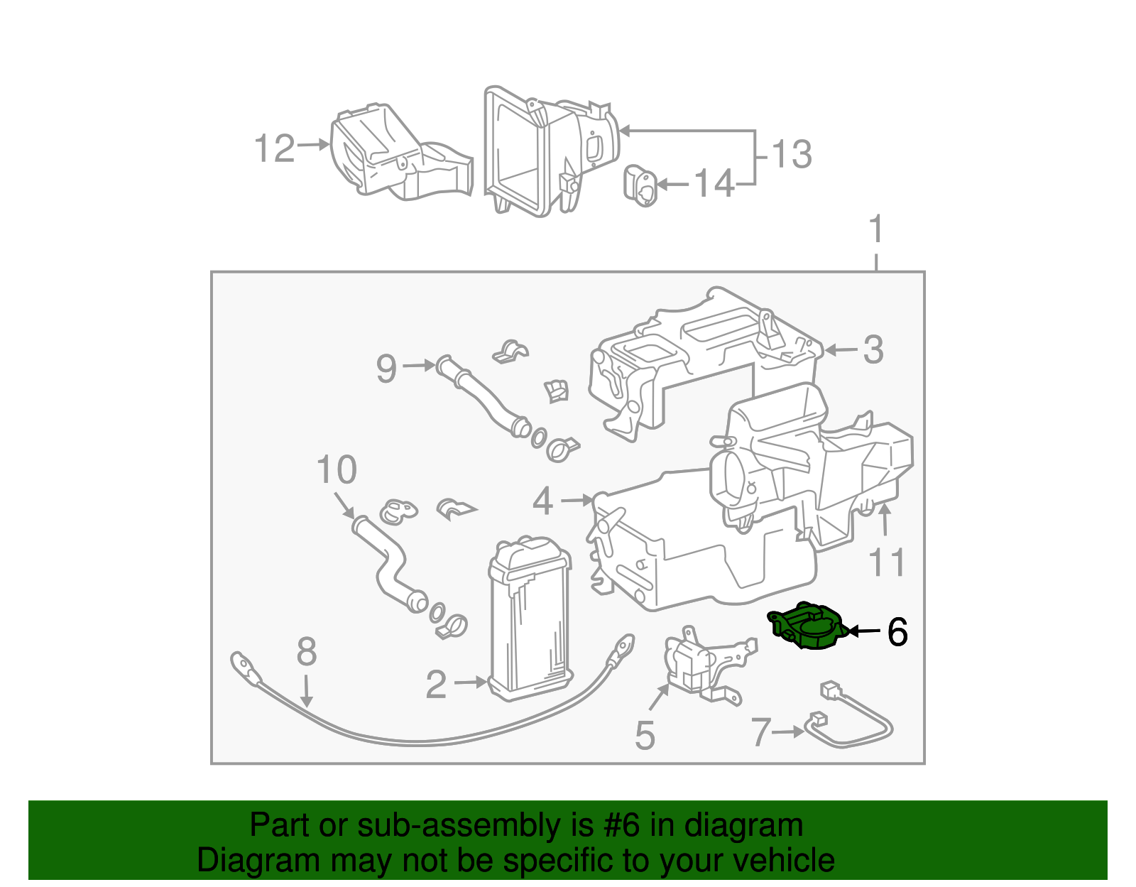 Genuine Toyota Servo Sub-Assembly part# 87106-04030 for 2001-2004 ...