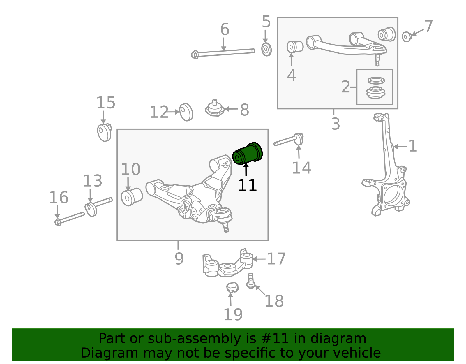 Toyota Suspension Control Arm Bushing 486550C010 | AutoNation Parts