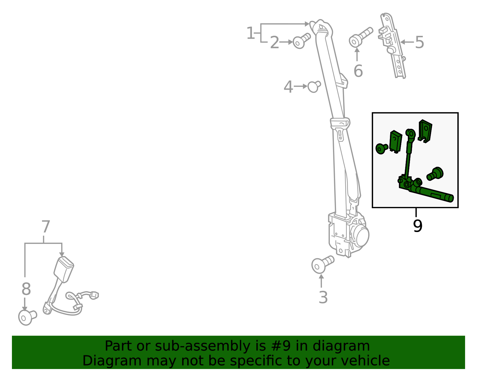 2017-2022 GM Tensioner - Driver's Side (LH) 19354209 | TascaParts.com