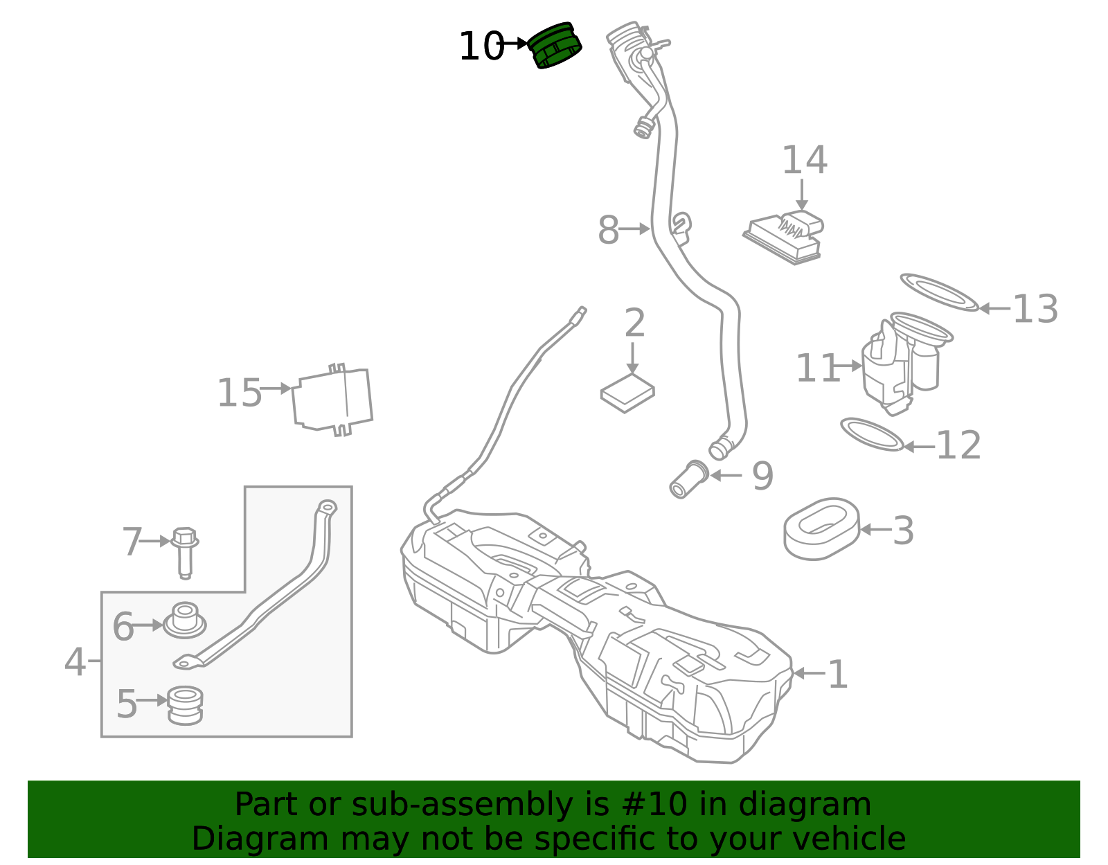 16117470341 - 2013-2025 BMW Filler Cap (16-11-7-470-341) | BMW of South ...