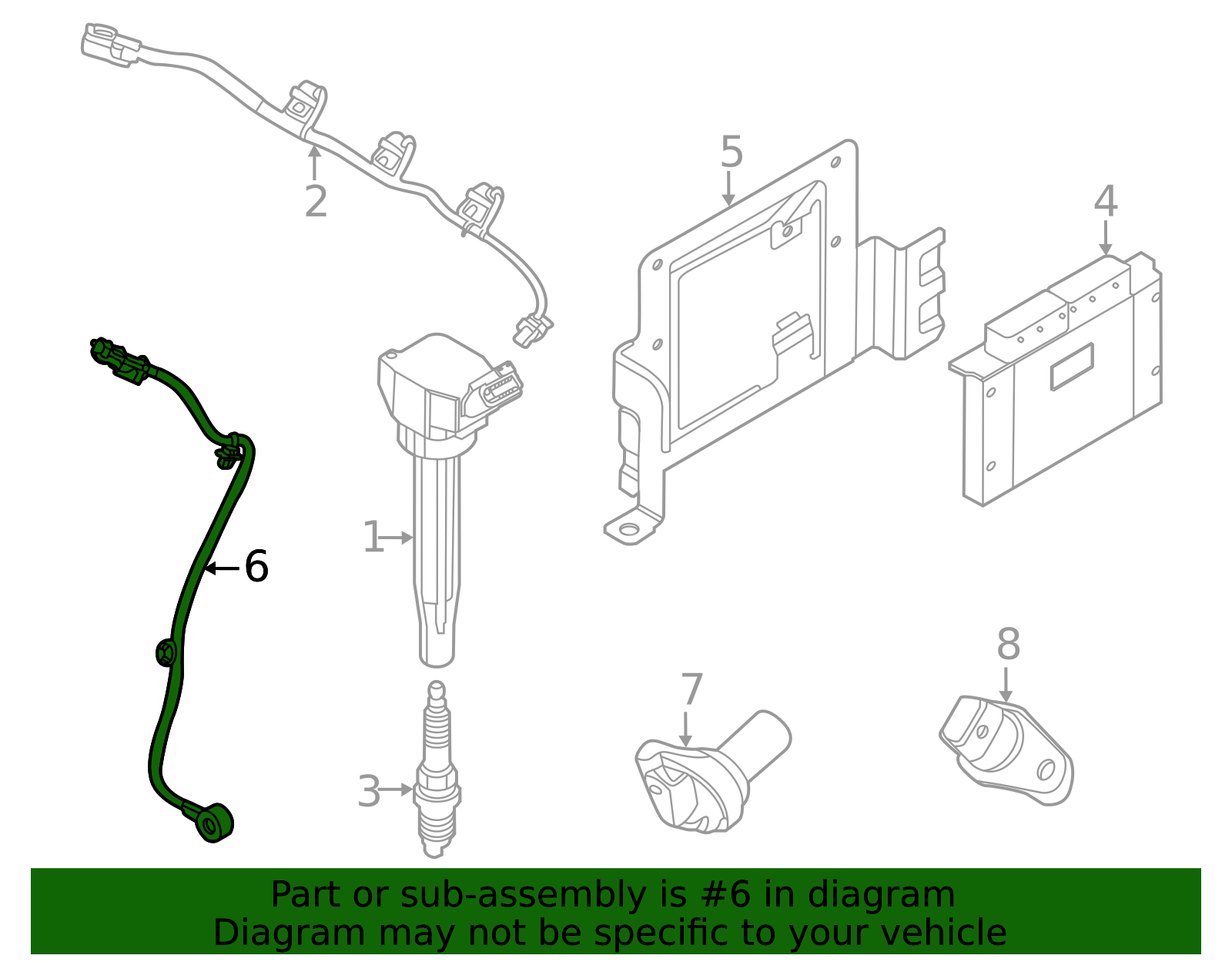 2022-2025 Kia Carnival Knock Sensor 39250-3NFB0 | QuirkParts