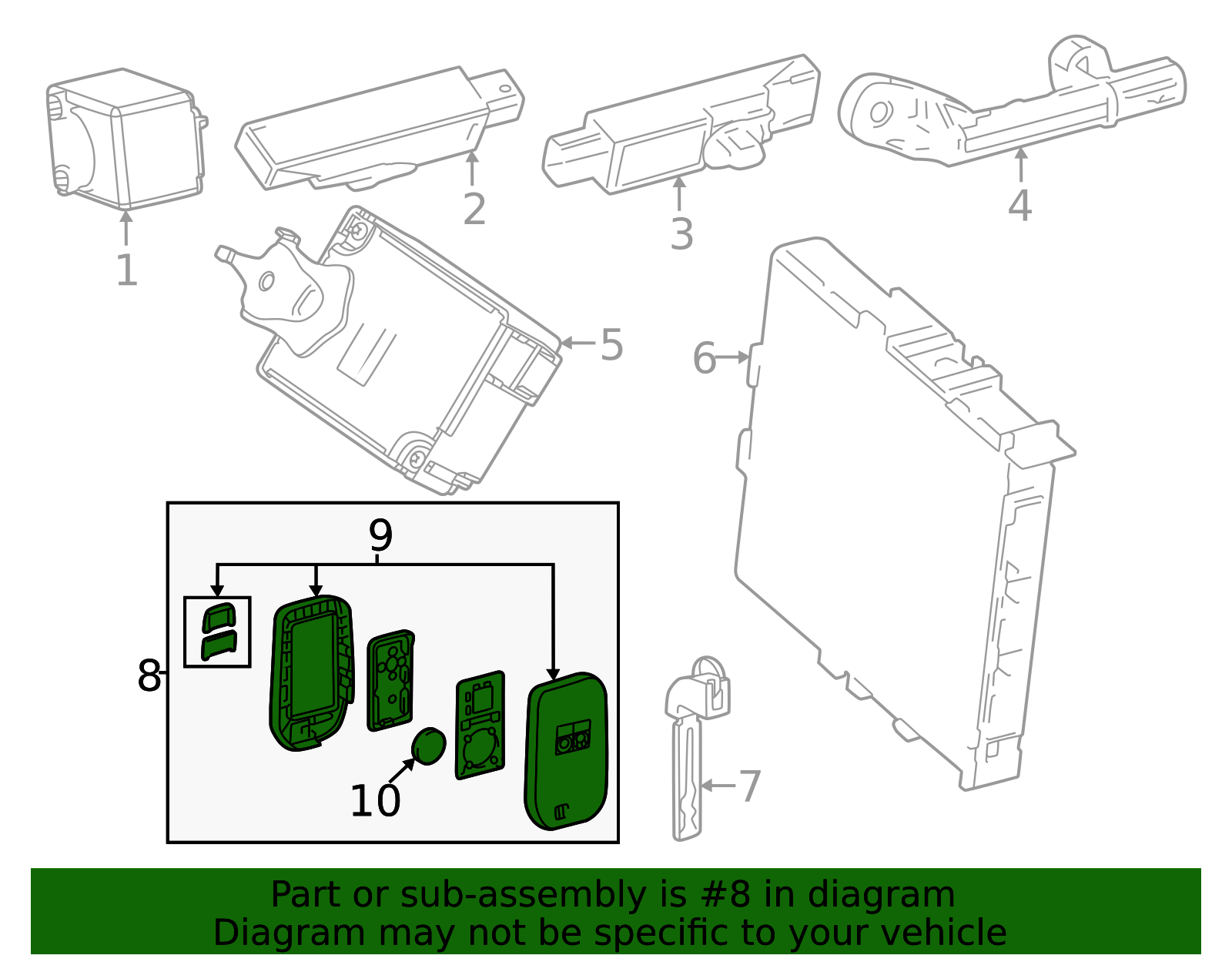 89070-06791 - Genuine Toyota Camry Corolla Key With Remote Transmitter ...