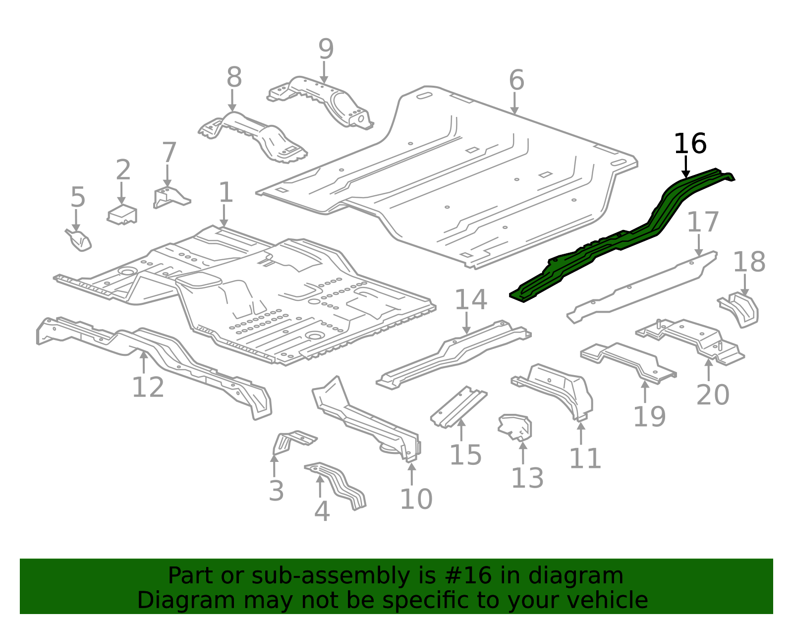22973175 - High-Quality Passenger Side Intermediate Floor Panel ...