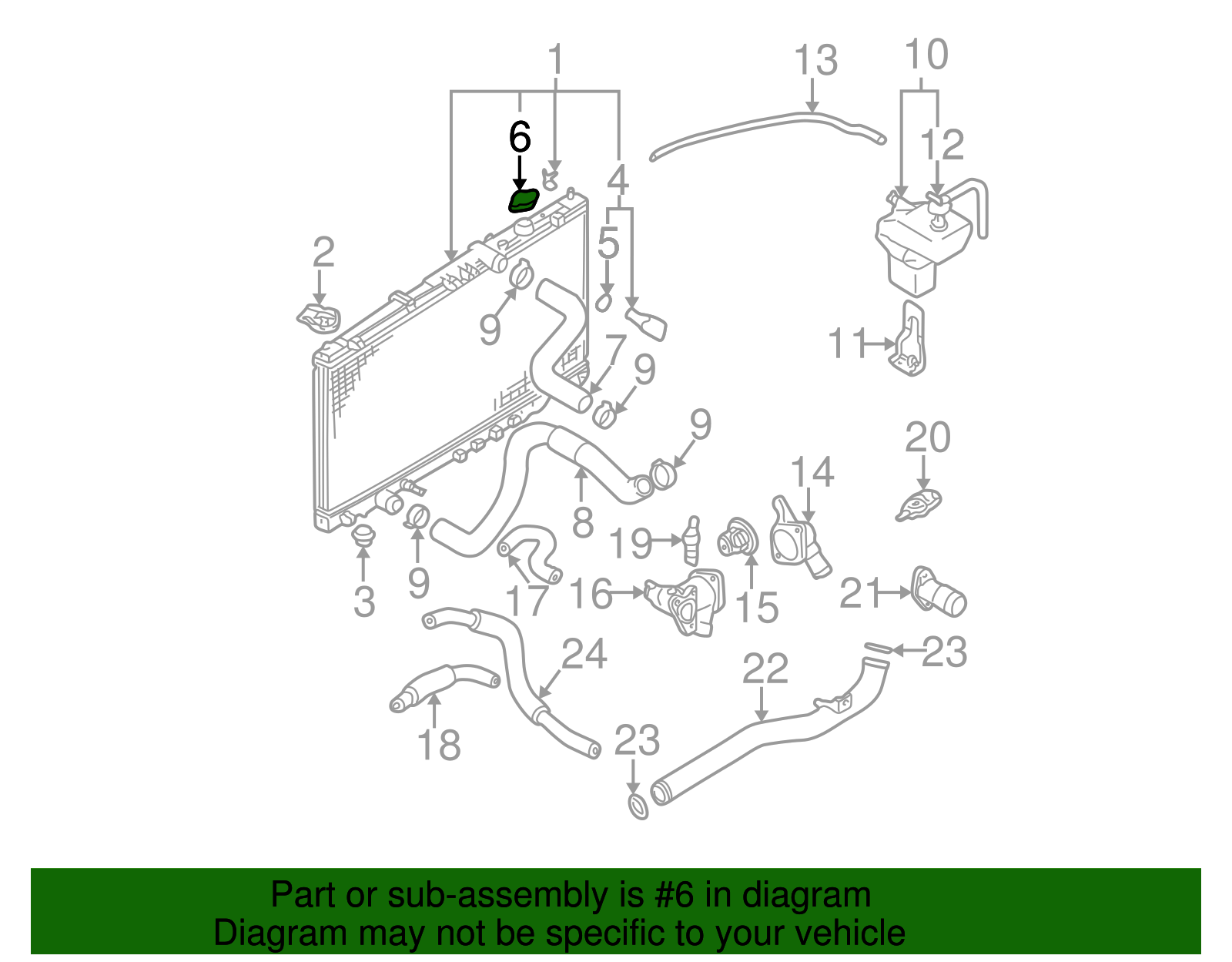 MR481218 - Radiator Cap 1987-2002 Mitsubishi | Mitsubishi Direct Parts