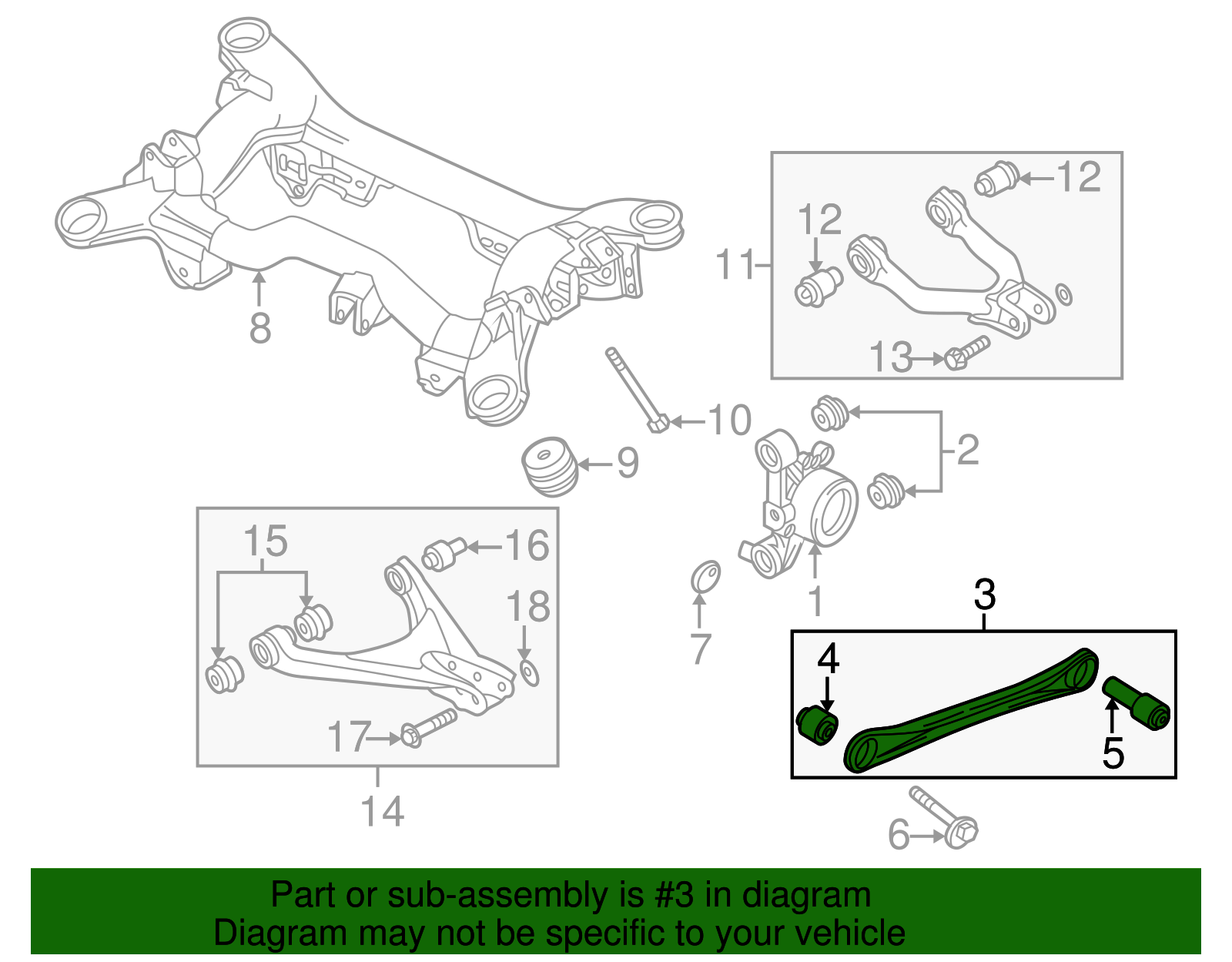 1999-2001 Volkswagen Passat Track Bar 8E0-501-530-M | VW Direct Auto Parts