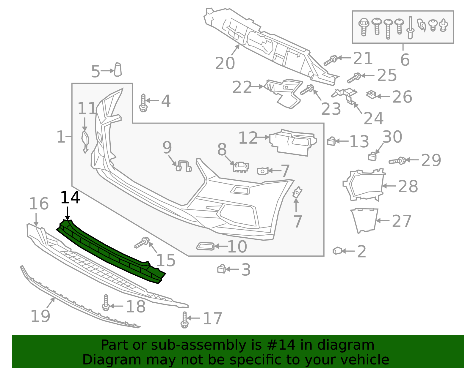 4K8-807-683-9B9 - Lower Grille 2019-2025 Audi | Audi OEM Parts Guy