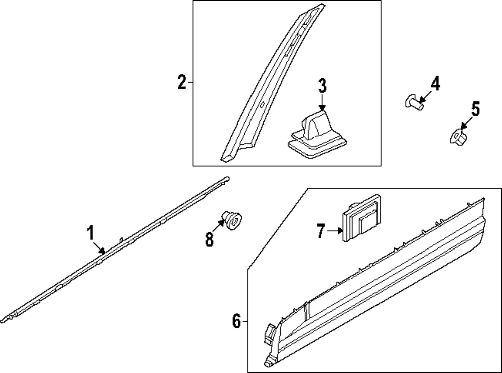 Side Molding 87722-R6000-CA | OEM Parts Online