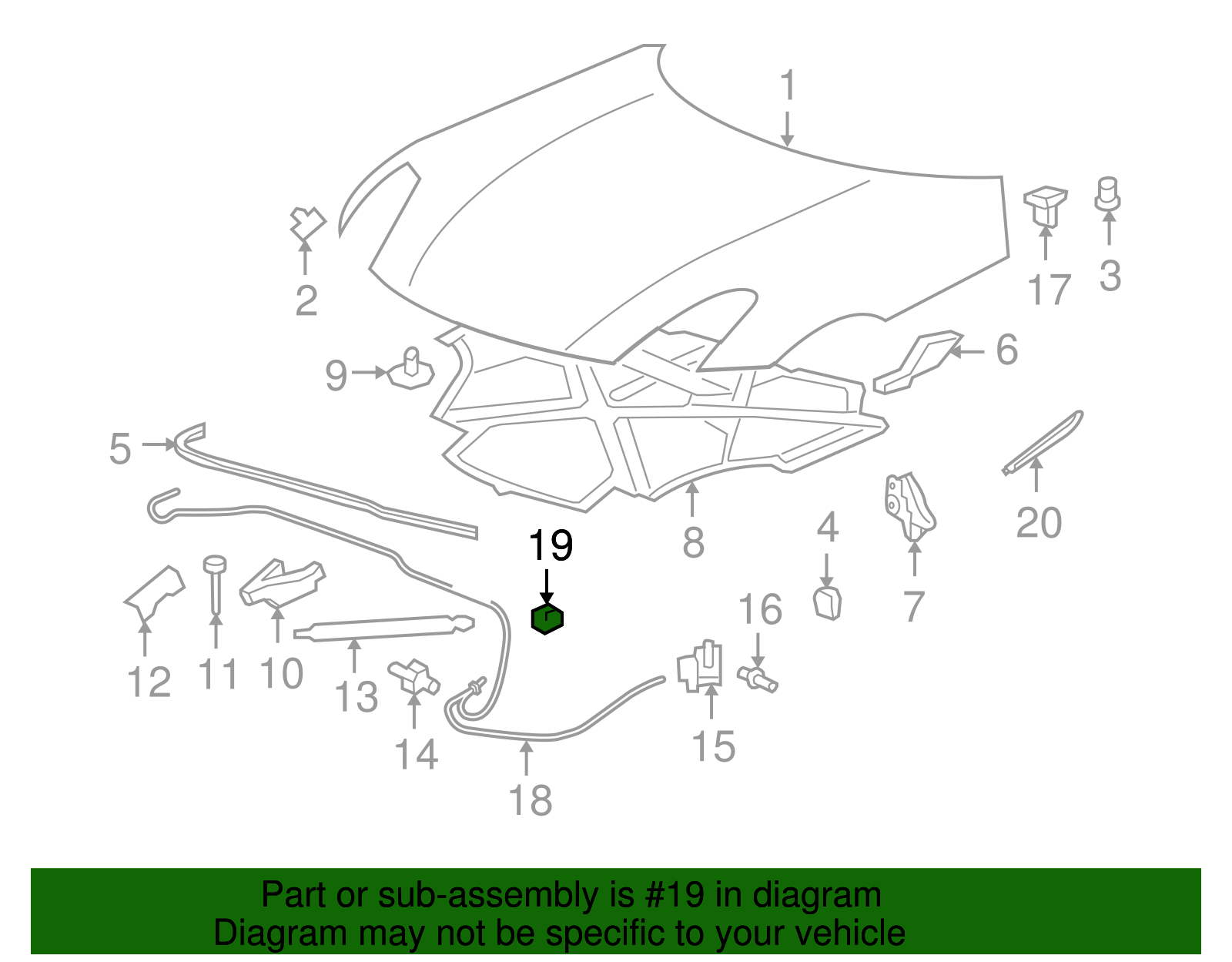 1999-2025 GM Multi-Purpose Clip 22581725 | GetOEMParts.com