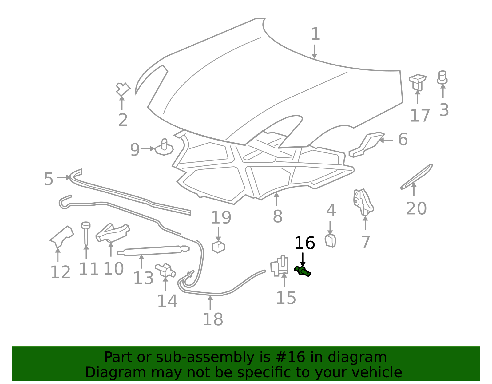 2006-2010 GM Multi-Purpose Stud 11610028 GM | GMPartsDirect.com