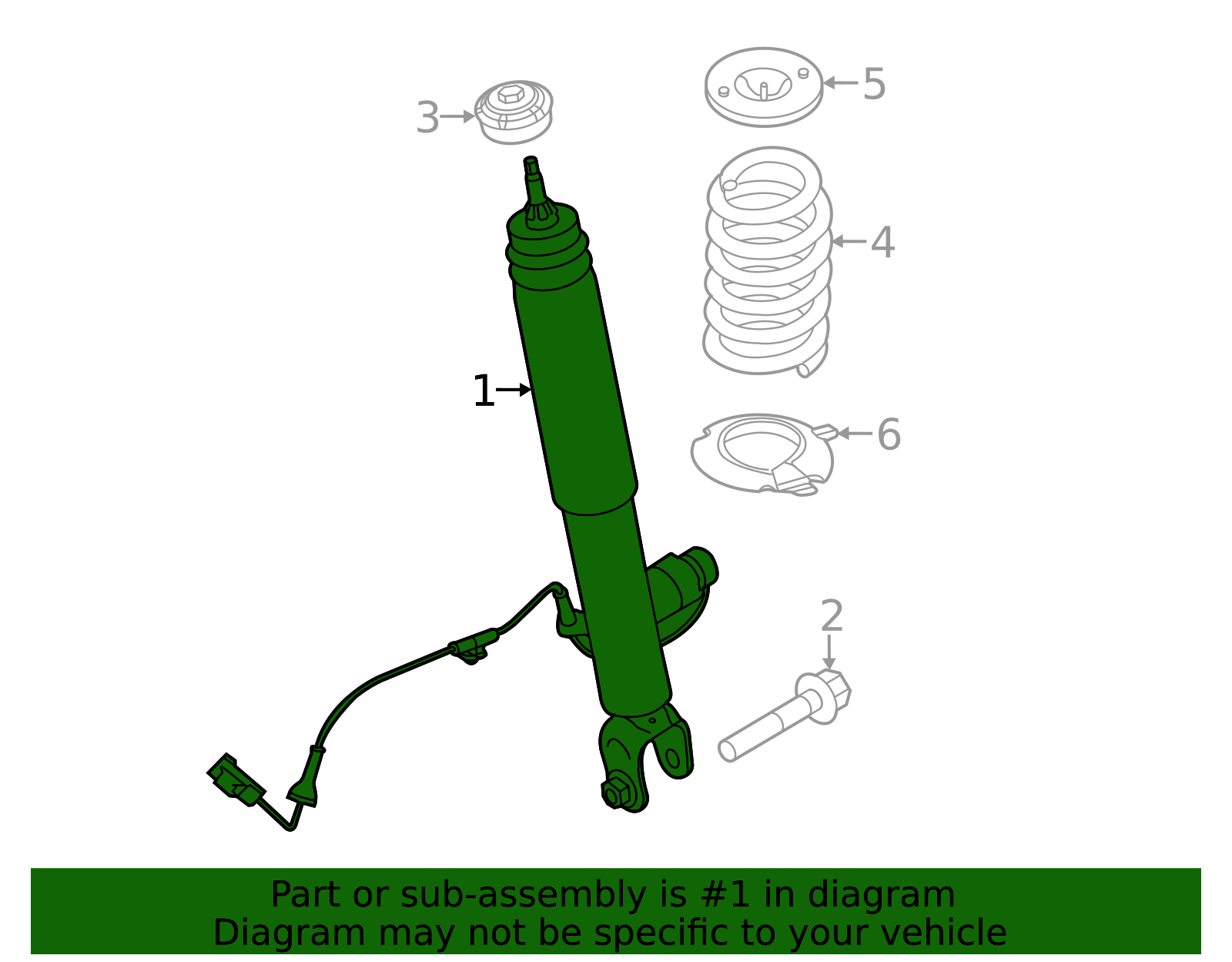 2013-2016 Lincoln MKS | Shock Absorber Assembly | ASH-85874 | Walls ...