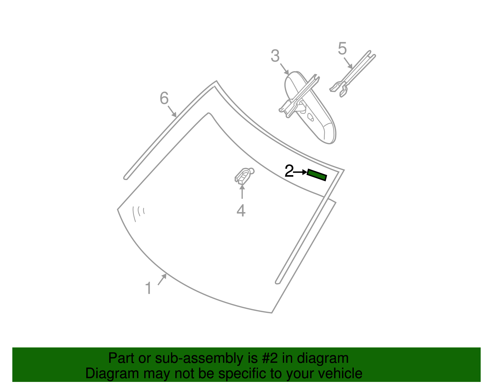 72714-ZQ00A - 2005-2020 Nissan - Windshield Spacer | Anicra Nissan Parts
