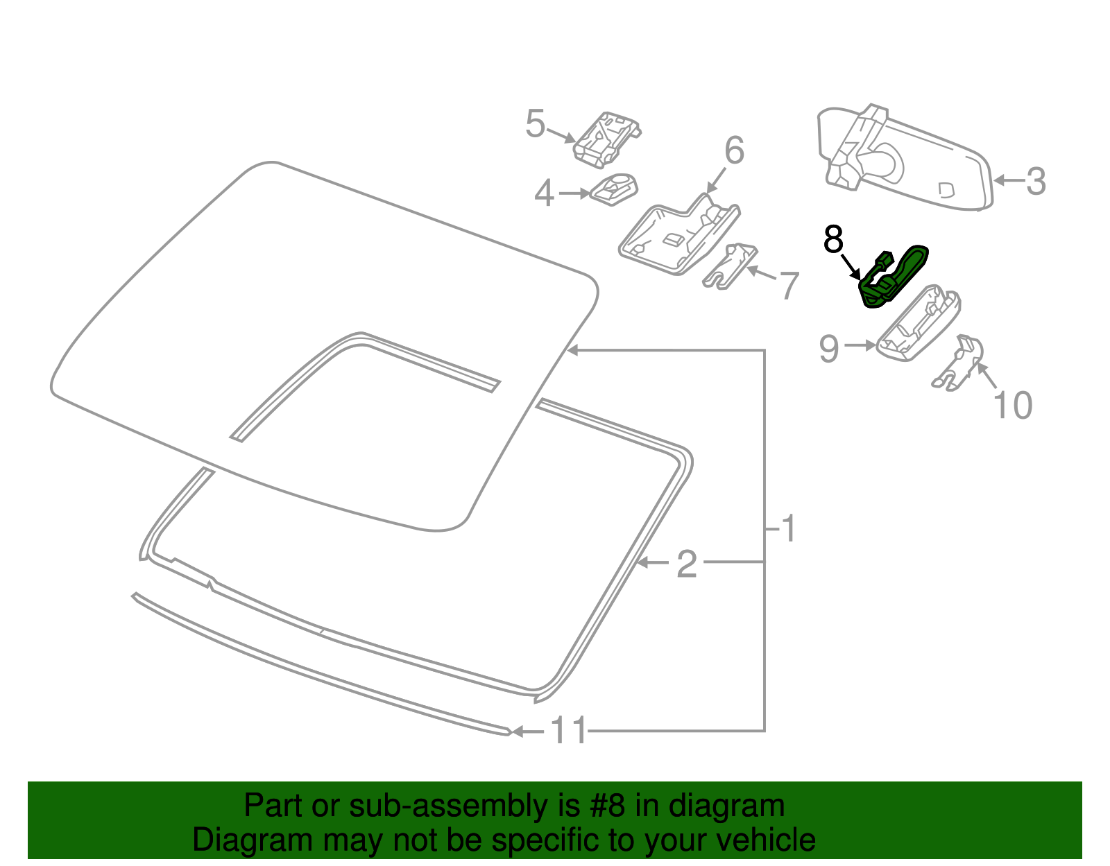 2013-2023 GM Humidity and Windshield Temperature Sensor 39005090 ...
