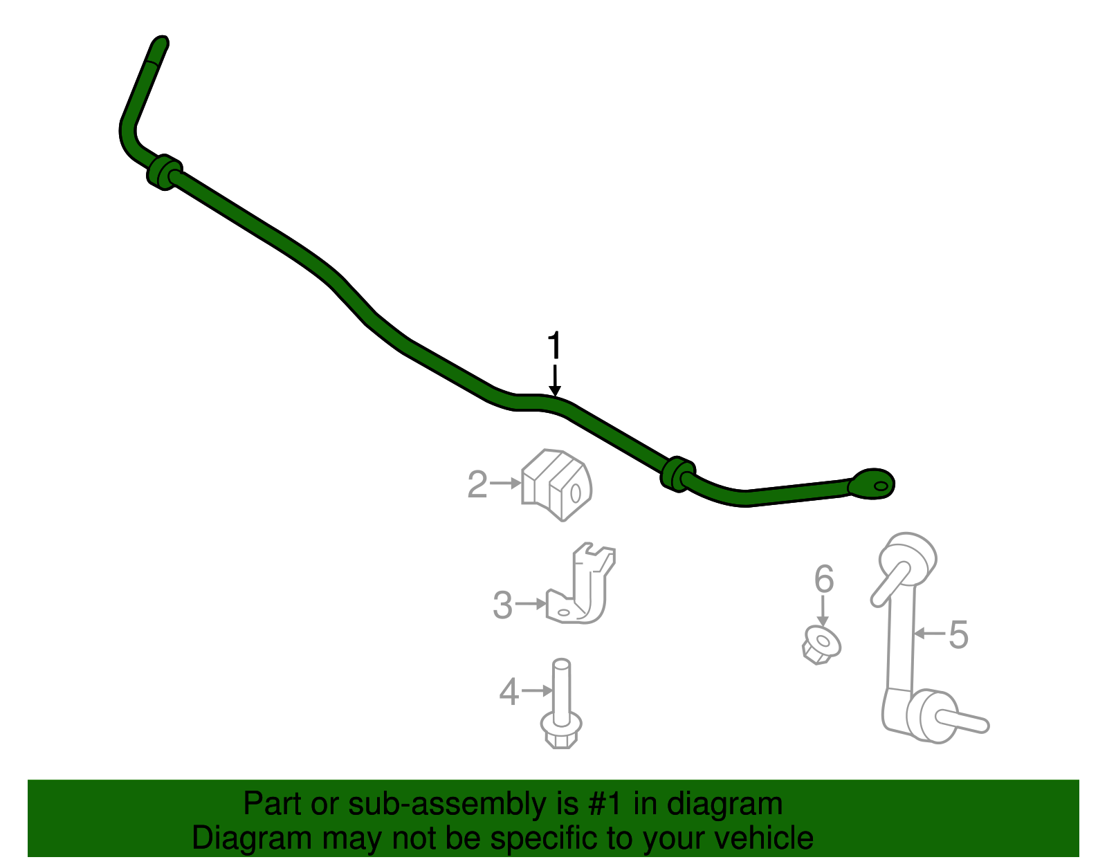 2017-2024 Nissan Armada Stabilizer Bar 56230-1LA0B | Nissan Parts Central