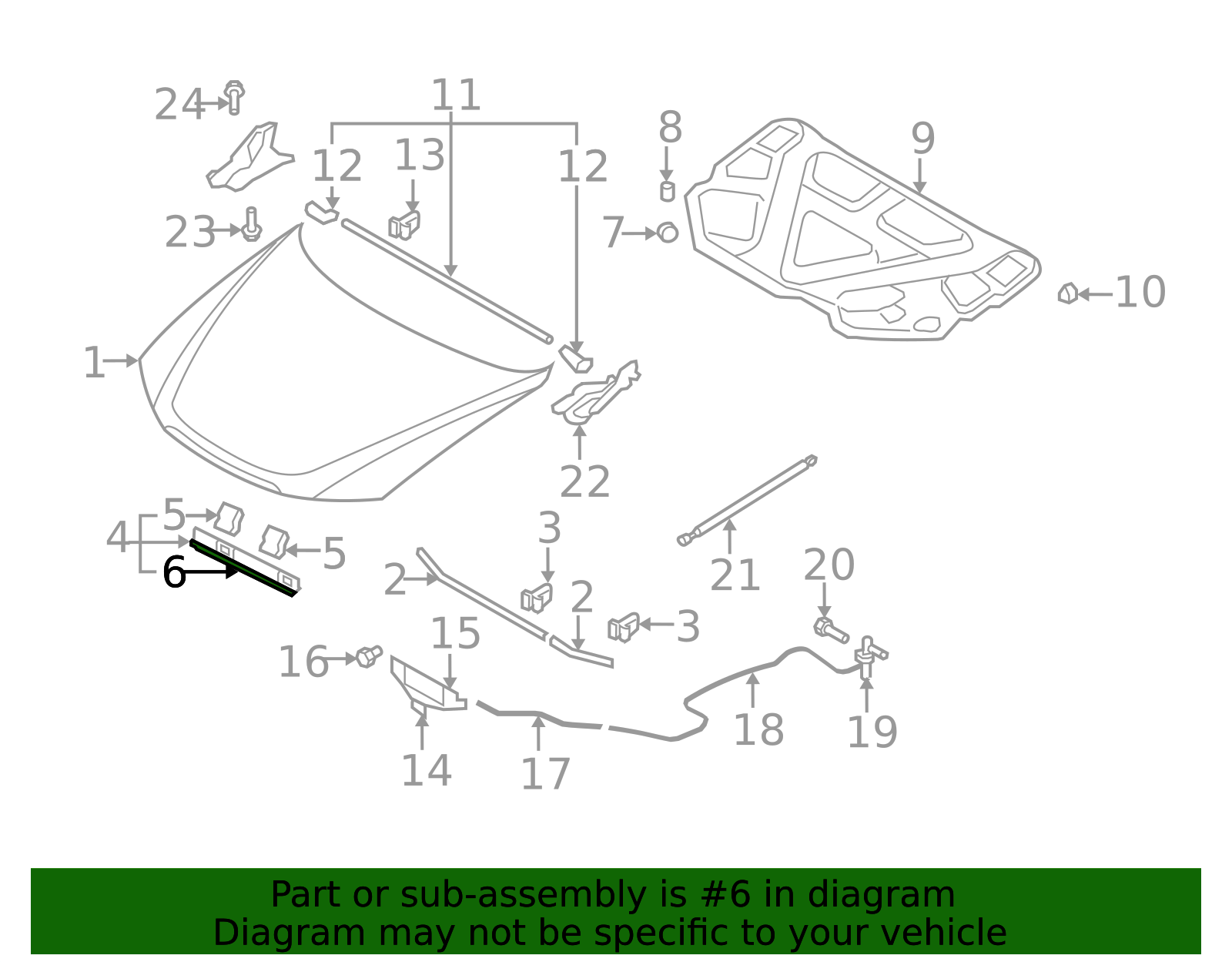 2006-2010 Hyundai Sonata Seal Strip 86456-3K000 | MotorMotor