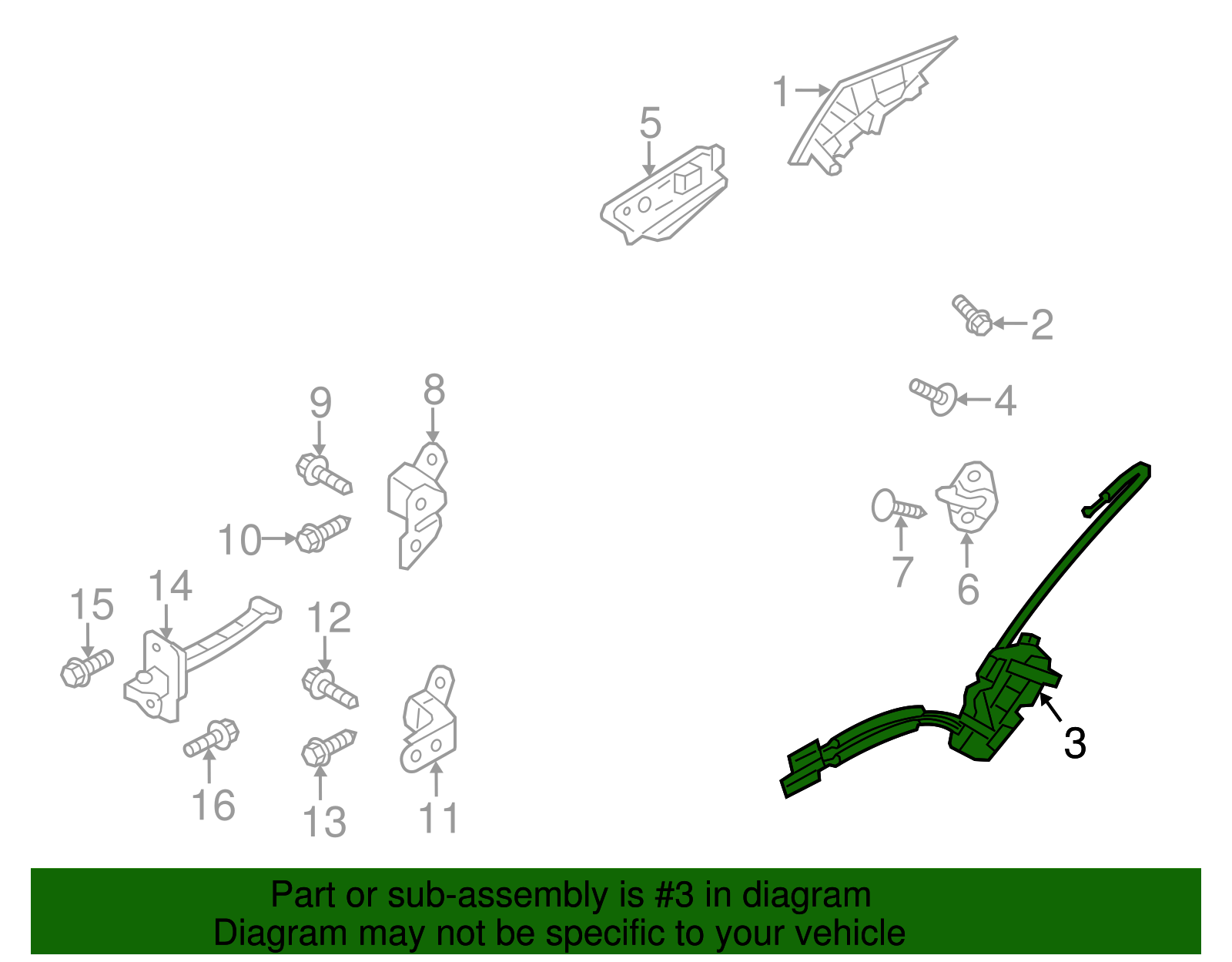 81420-2V000 - Lock Assembly 2012-2017 Hyundai Veloster | Hyundai Parts Pro