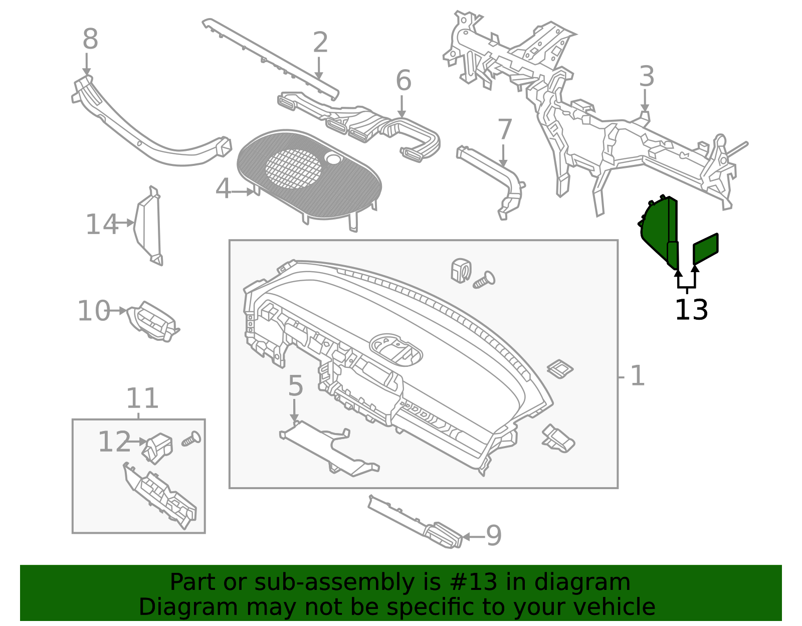 2025 Hyundai Ioniq 5 Side Cover 84785-PI000-YGN | QuirkParts