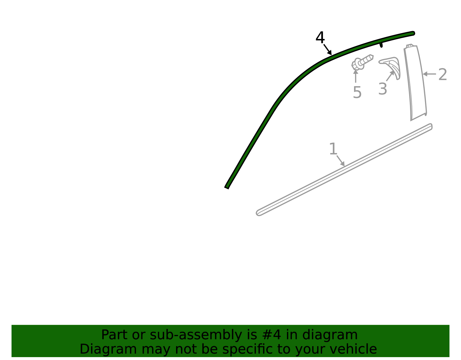 72425-TBG-A01 - Upper Molding 2016-2020 Honda Civic | Honda Parts Online