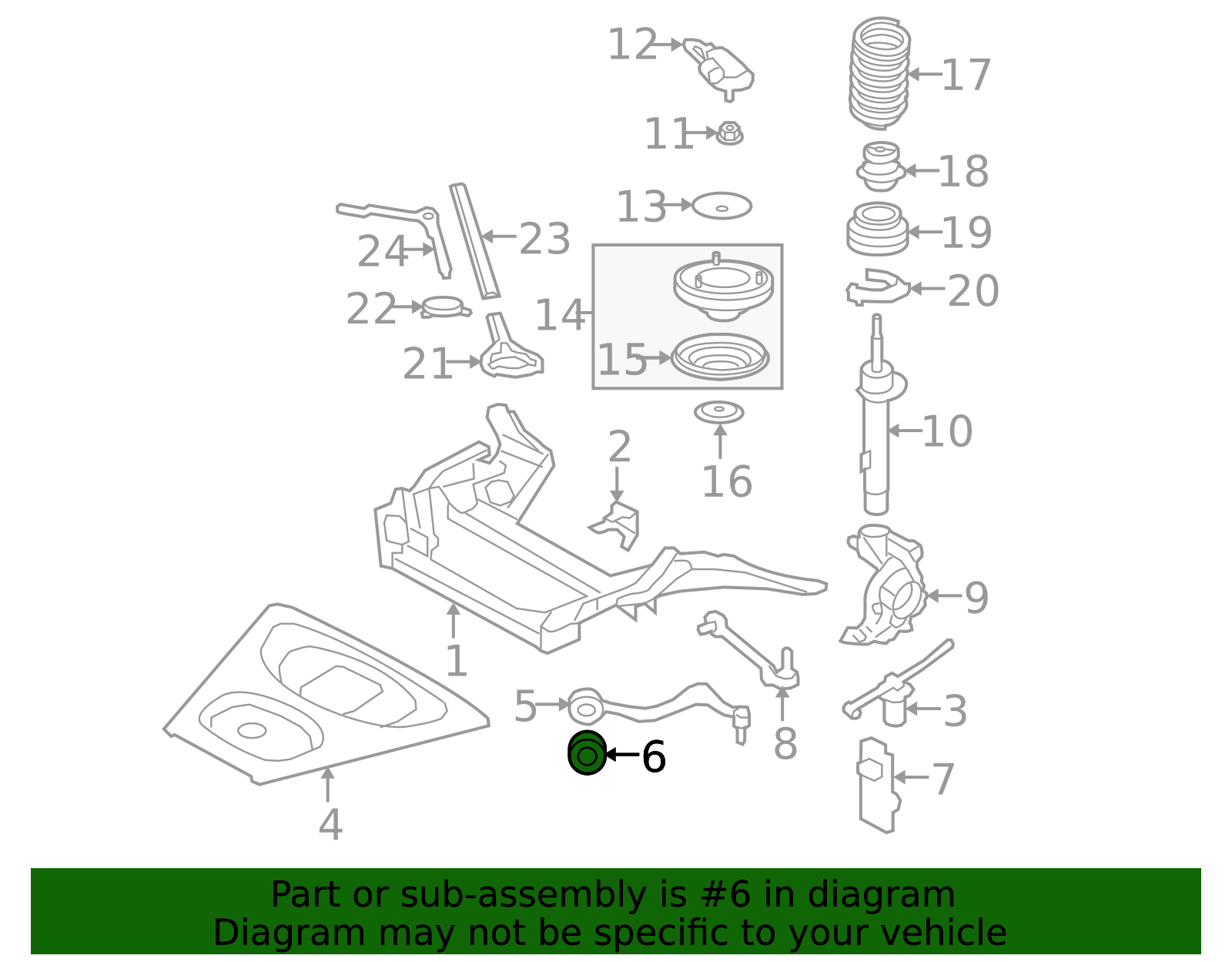 31102283579 - Front Control Arm Bushing (31-10-2-283-579) | BMW of ...