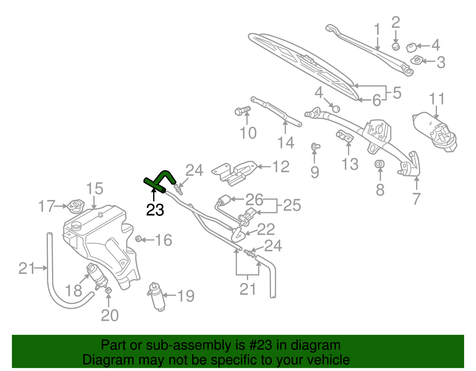8N0-955-975 - Connector Hose 2000-2006 Audi | Audi OEM Parts Guy