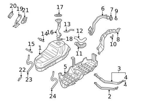 Fuel System Components for 1996 Nissan Pathfinder | Nissan Parts USA