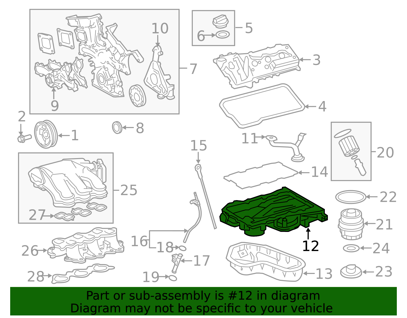 12101-0P040 - Oil Pan 2006-2018 Toyota | Toyota San Diego Parts