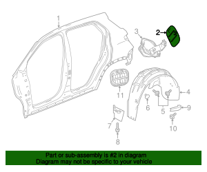 2018-2024 Chevrolet Equinox Primed Fuel Tank Filler Door 84211946 GM ...