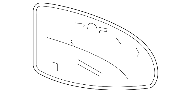 Genuine Toyota Mirror Glass part# 87902-06020 for 2015-2017 Toyota ...