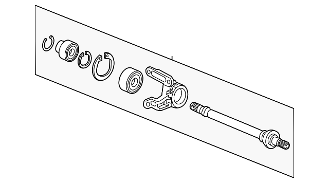 44500-T2A-A00 - Shaft Assembly Half - 2013-2019 Honda | Honda Factory Parts